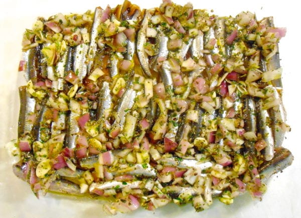 Greek Style Roasted Anchovies