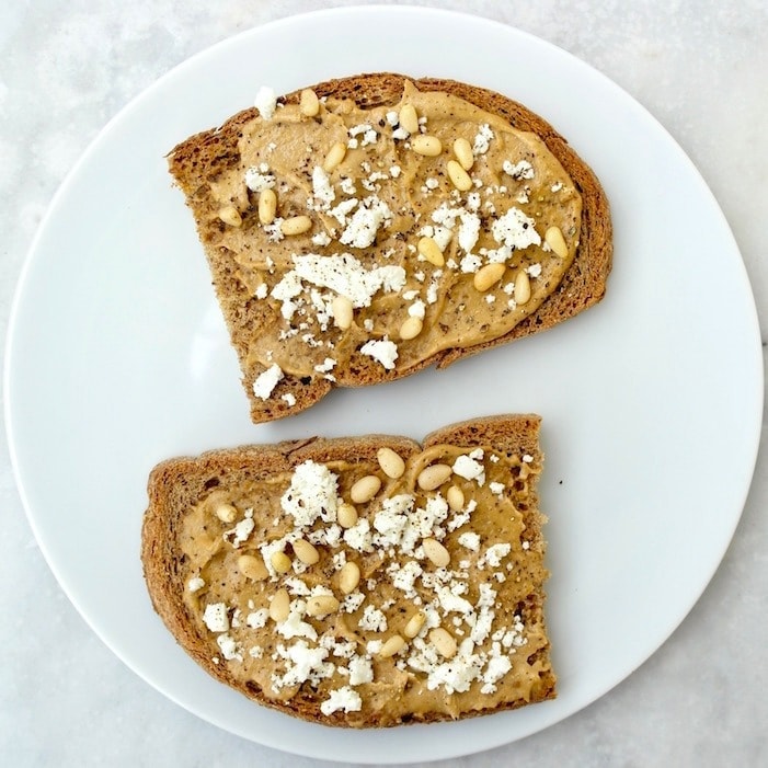 Savory Tahini-Feta Toast