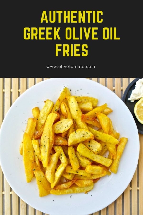 Authentic Greek Olive Oil Fries - Patates Tiganites - OliveTomato.com
