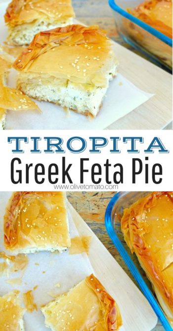 Traditional Tiropita – Greek Feta Cheese Pie - OliveTomato.com