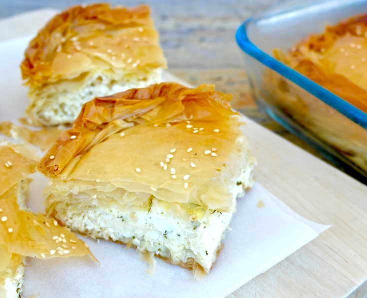 Traditional Tiropita – Greek Feta Cheese Pie - OliveTomato.com