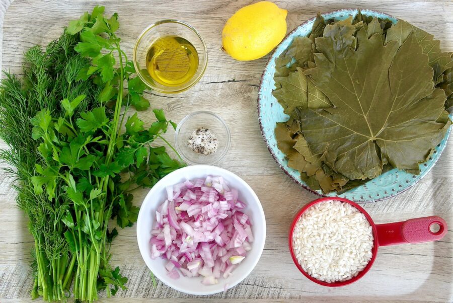Authentic Dolmades (Dolma) Stuffed Grape Leaves - OliveTomato.com